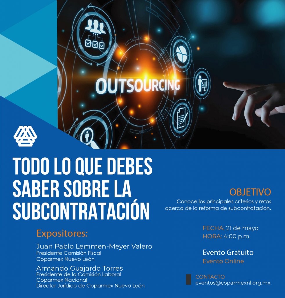 TODO LO QUE DEBES SABER SOBRE LA SUBCONTRATACIÓN - Coparmex